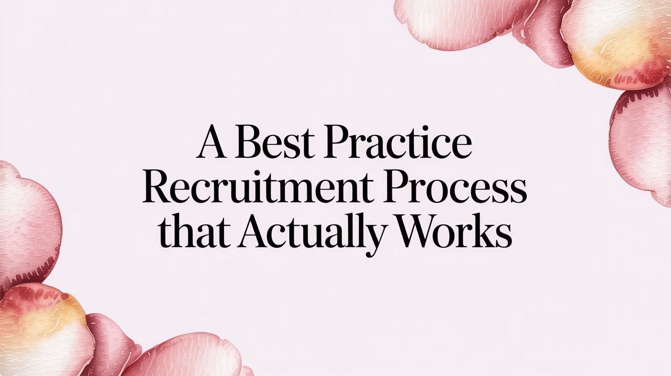 A Best Practice Recruitment Process That Actually Works