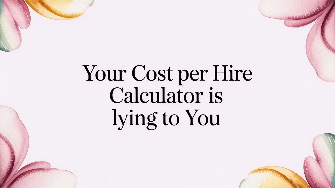 Your Cost Per Hire Calculator Is Lying To You